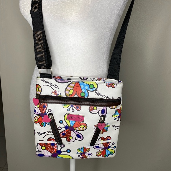 Romero Britto | Bags | Romero Britto Signature Butterfly Graffiti Art ...